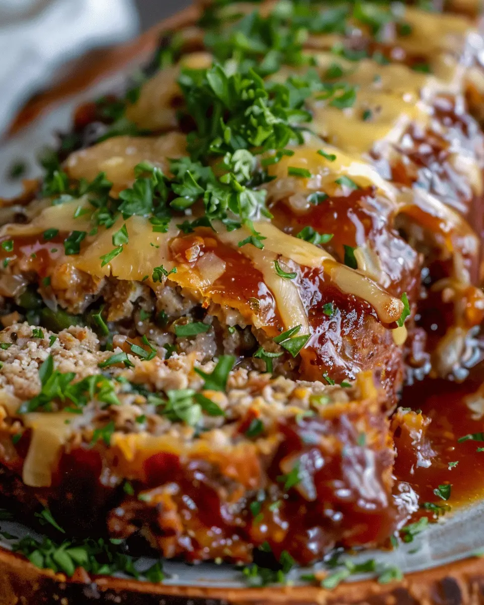 juicy garlic parmesan chicken meatloaf