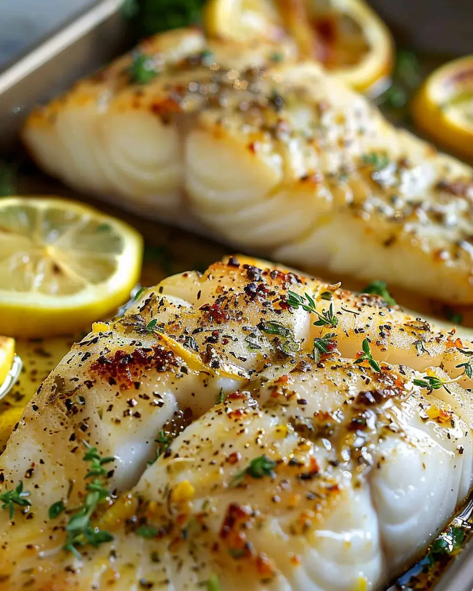 lemon herb baked white fish