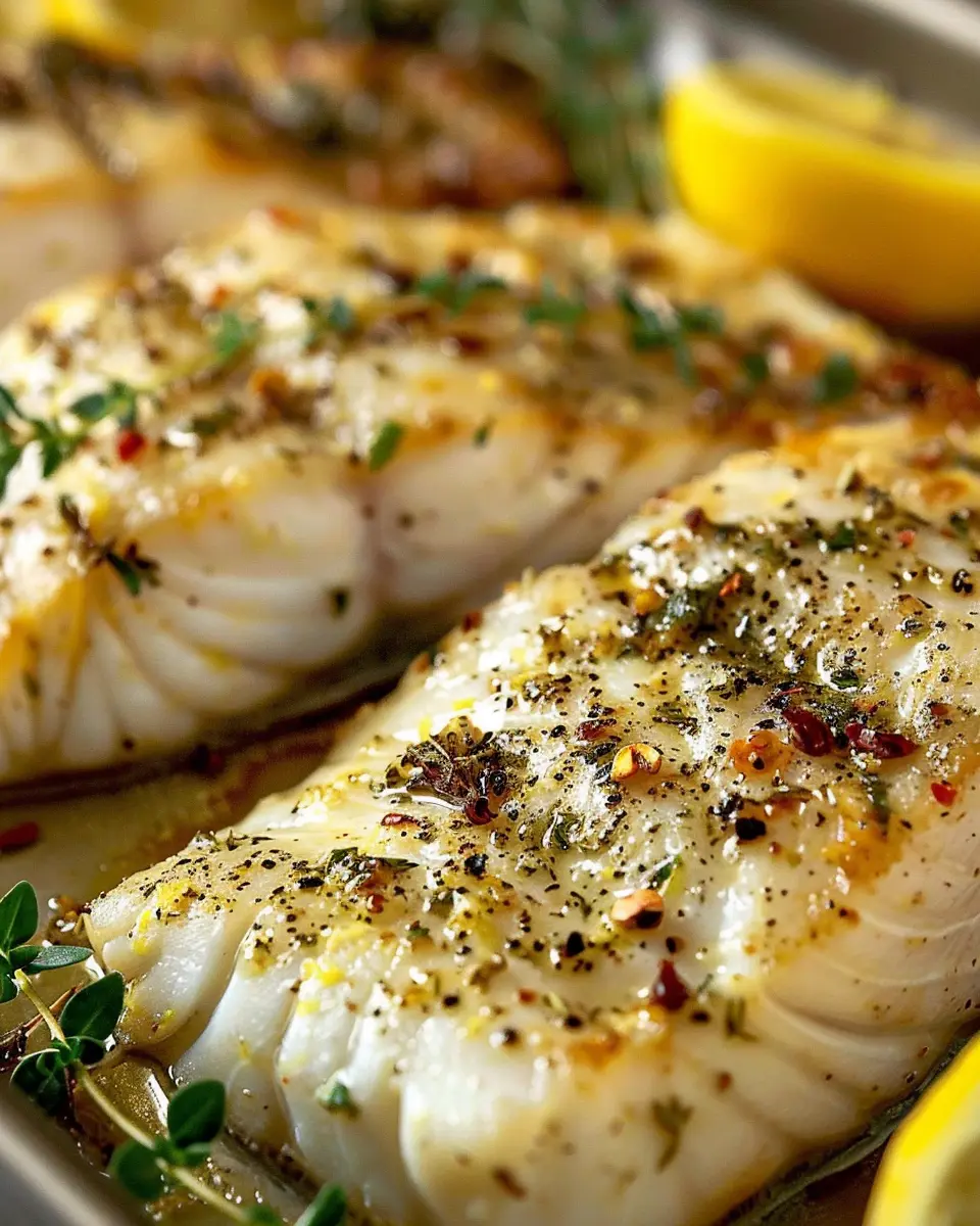 lemon herb baked white fish